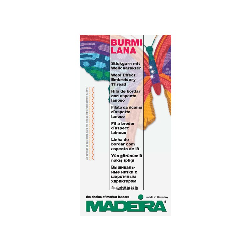 Color Card - Madeira Burmilana | Midwest Textiles & Supplies