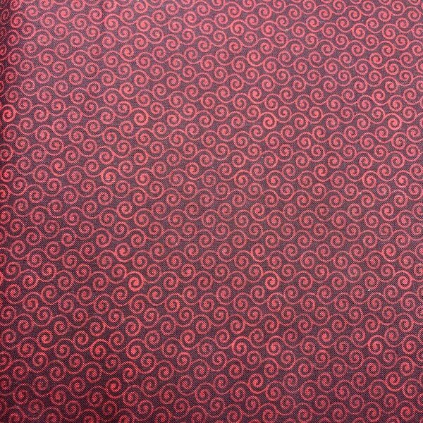 Swirls - Red | Midwest Textiles & Supplies