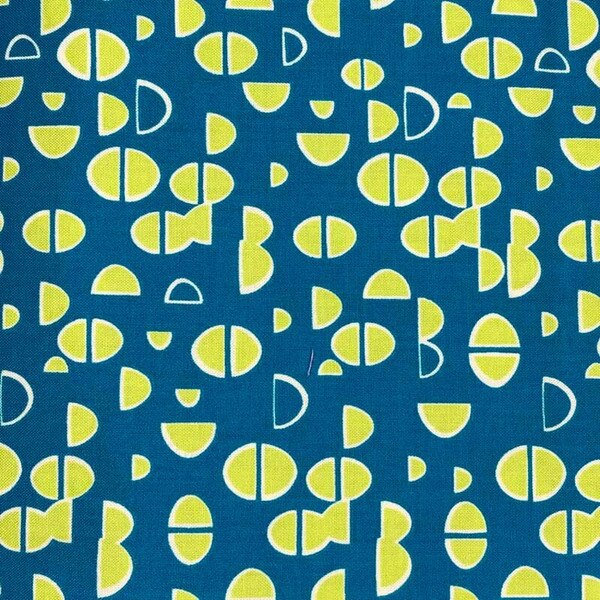 Modern Marks - Abstract Circles - Turquoise | Midwest Textiles & Supplies