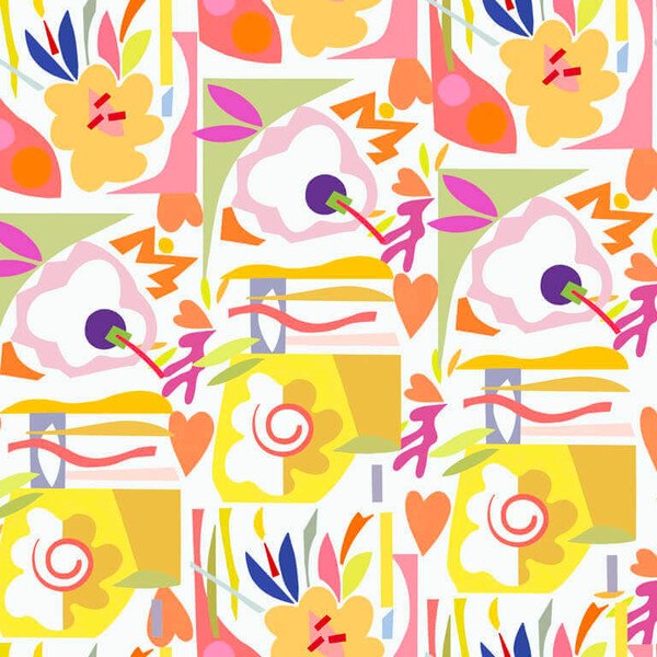 Flora Cutouts - Flora - White | Midwest Textiles & Supplies